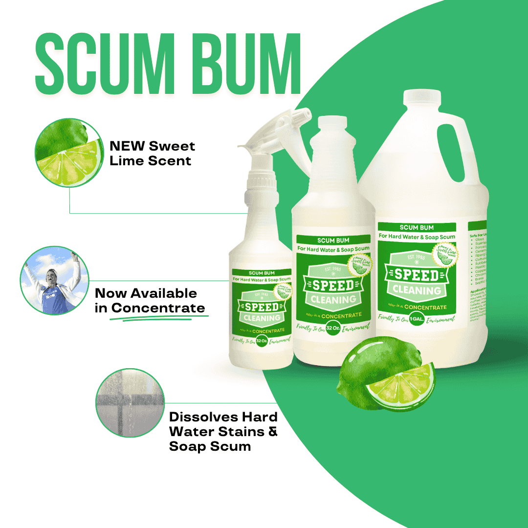 Speed Cleaning | Scum Bum | Non-Toxic Hard Water Stain Remover